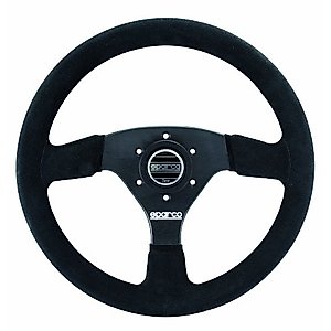 Sparco 015R323PSNR Suede Steering Wheel , Black