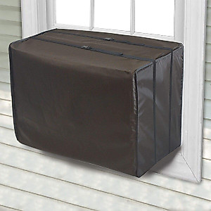 Jeacent Window air conditioner covers for outside Bottom Covered, Window ac covers for outside 27.5Wx23Dx19H,window air conditioner cover.