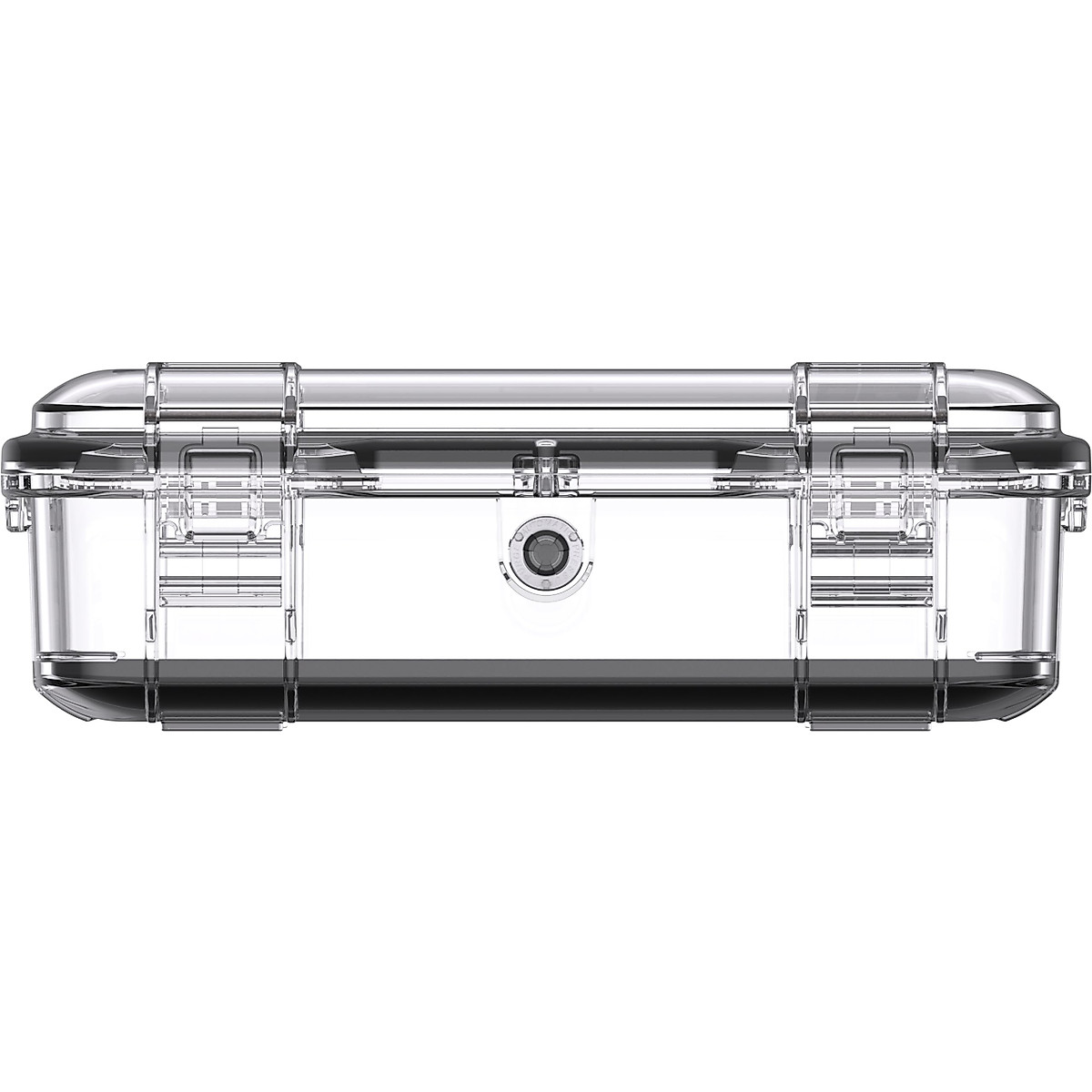 Pelican M60 Micro Case - Waterproof Case (Dry Box, Field Box) for iPhone, GoPro, Camera, Camping, Fishing, Hiking, Kayak, Beach and More (Black/Clear)