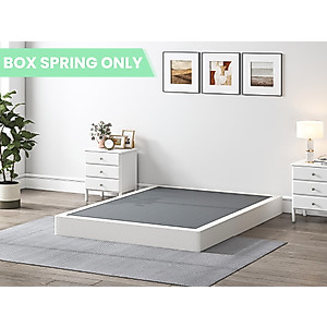 QEROMY Queen Box Spring - 7 in High Profile Box Spring for Queen Bed, Sturdy Metal Frame Mattress Foundation, Easy Assembly, Quiet & No Noise
