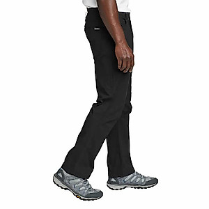 Eddie Bauer Men's Water-Repellent UPF 50+ Stretch Tech Pant (as1, Waist_Inseam, Numeric_36, Numeric_30, Regular, Regular, Black)