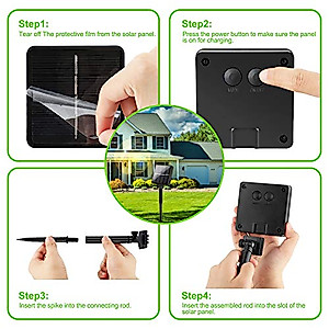 Outdoor Solar String Lights Waterproof 288Ft, 4-Pack Each 72FT 200 LED Solar Powered Fairy Lights with 8 Lighting Modes, Cooper Wire Lights for Patio, Garden, Party, Wedding (Warm White)