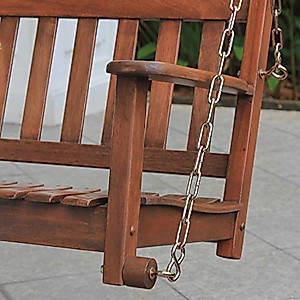 Cambridge Casual 130228-HW-NT-XX-XX Bentley Porch Swing, Natural Brown