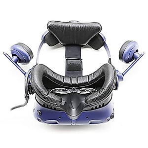 TamBee Face Foam Vive PRO VR Replacement Headset Foam Replacement for HTC Vive PRO VR PU Leather Cover Face Pad 4Pcs