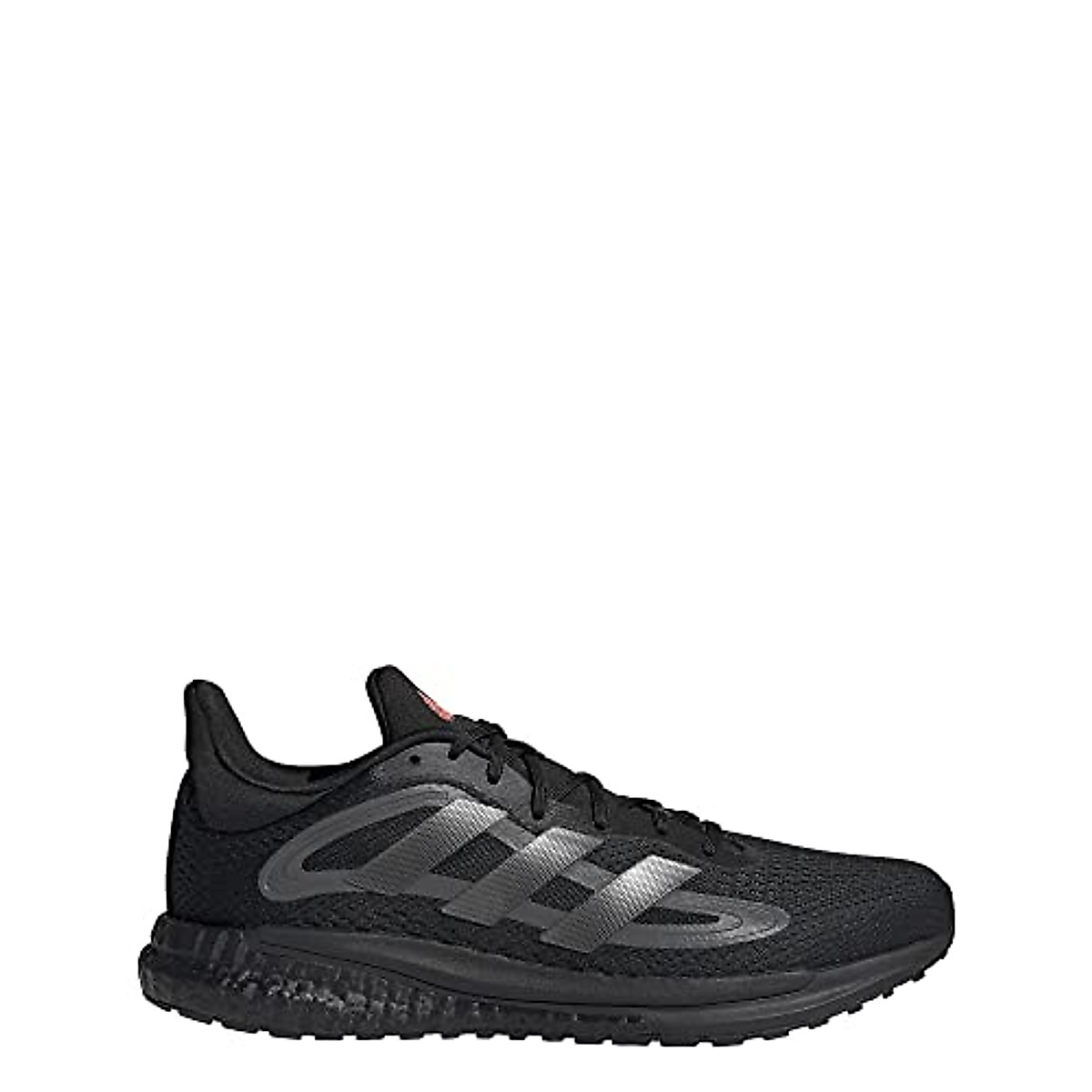 adidas Men's Solar Glide 4 Trail Running Shoe, Black/Night Metallic/Grey, 9