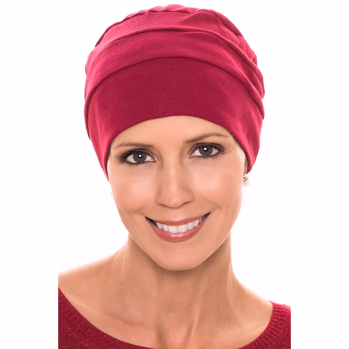Headcovers Unlimited 100% Cotton Three Seam Turban | Chemo Turbans for Cancer Patients Royal Blue Heather