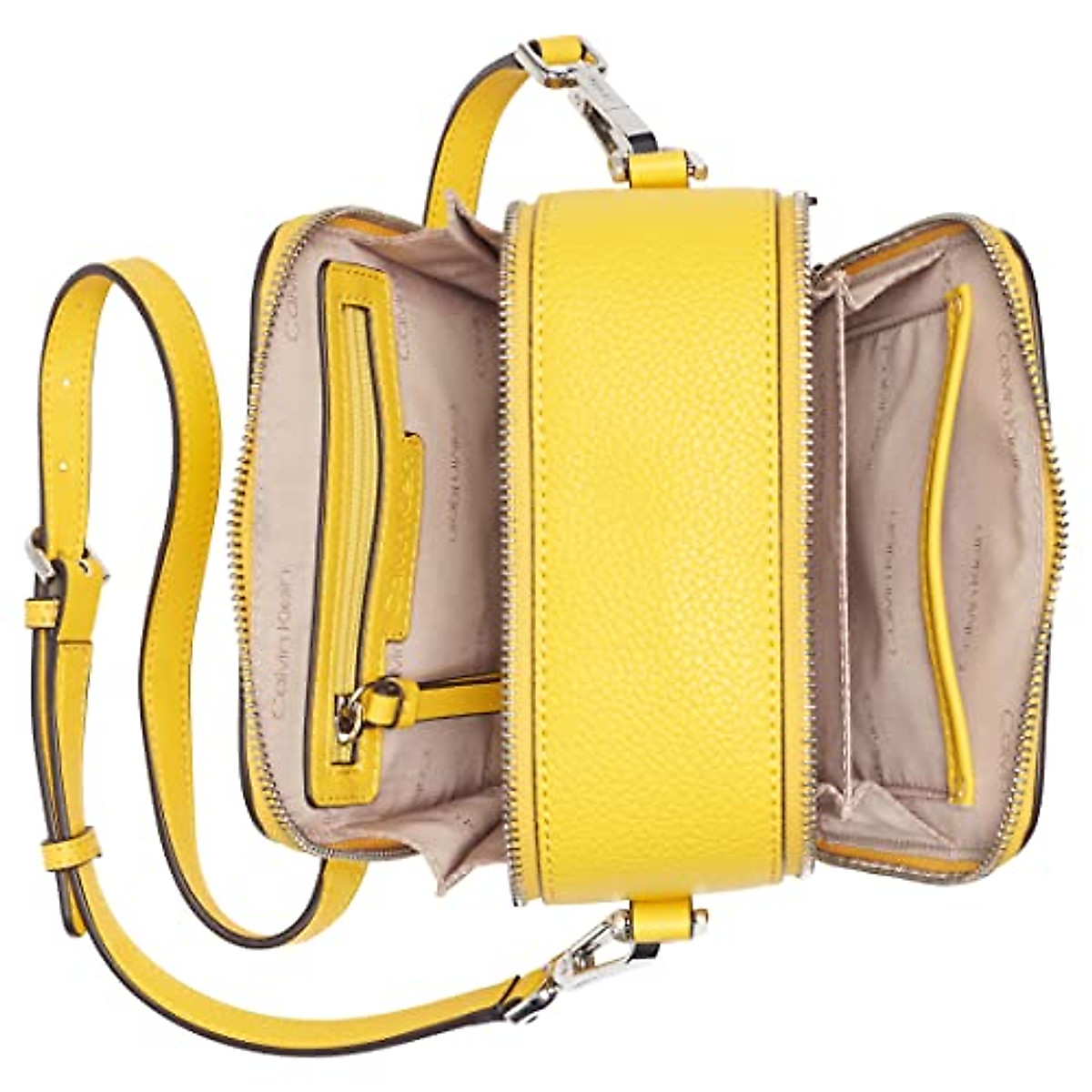 Calvin Klein Argo Organizational Cube Crossbody, Daffodil