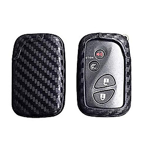 Ceyes Carbon Fiber Texture Car Key Fob Cover for Lexus GS460 GS430 GS350 GS300 GS450h ES350 ES240 CT200H GX460 GX400 LS600h LS460 LX570 IS350 IS250 IS300C is-C is-F HS250h RX350 RX450h