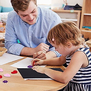 Jtnohx Self Adhesive Felt Sheets, 11 Pieces Stiff Sticky Felt, 8"x12" Felt Sheets with Adhesive Backing for Crafts, Felt Drawer Liner for Jewelry Box Drawer DIY (Black)