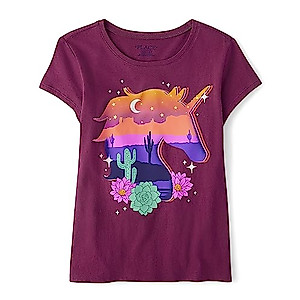 The Children's Place,Short Sleeve Animal Graphic T-Shirt,Small (5/6)