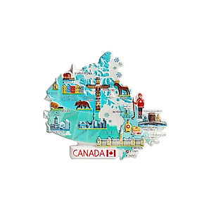 Canada Magnets for Refrigerator Canada Map Fridge Magnet Souvenir Gift for Easter Monther‘s Day Home Fridge Kitchen