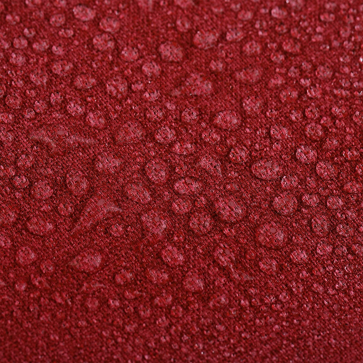 Ruisita 2 Pack 18 x 18 Inches Waterproof Pillow Covers Square Garden Cushion Case Decorative Outdoor Throw Pillow Covers for Home Garden Patio (Red)