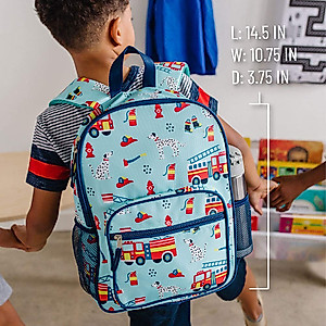Wildkin Day2Day Kids Backpack Bundle with Lunch Box Bag (Firefighters)