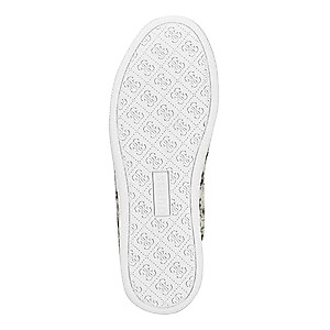 GUESS Women's RENZY Sneaker, Black 007, 6.5