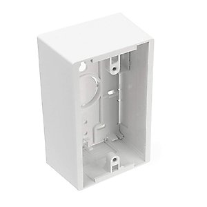 Leviton 42777-1WA Surface Mount Back Box, White (Pack of 10)