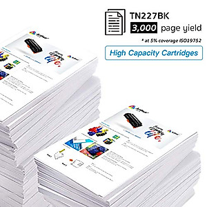 Arthur Imaging with CHIP Compatible Toner Cartridge Replacement for Brother Tn227 (Black, 1 Pack) (TN227BK)