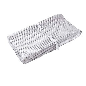 Baby Changing Pad Cover, Super Soft Minky Dot Diaper Changing Table Covers for Baby Girls and Boys, Ultra Comfortable, Safe for Babies, Fit 32"/34'' x 16" Pad (Gray)