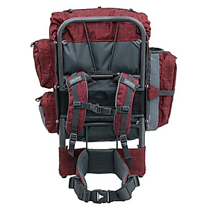 ALPS Mountaineering Rock 34L, Heather Red/Gray, 34 Liters