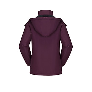 CAMEL CROWN Women's Ski Jacket Thicken Winter Snow Coat Warm Fleece Mountain Waterproof Female Jacket Hooded Windbreaker