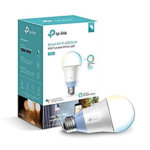 Kasa Smart LB120 Dimmable LED WiFi Smart Light Bulb, 60W Equivalent, Tunable White