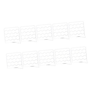 ifundom 10pcs Closet Shelf Dividers Wardrobe Shelf Dividers for Clothes and Bags Adjustable Closet Separator for Closet Organization and Storage