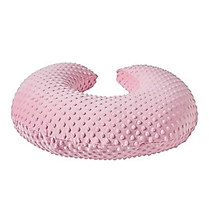 Blackleaf baby Minky Nursing Pillow Cover, Nursing Pillow Slipcovers for Breastfeeding Moms, Ultra-Soft Fit Standard Infant Nursing Pillows for Infant Newborn Baby Boy Girl (Candy Pink)