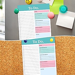 300 Sheets Daily to do List Notepad Notebook Library Card to do Planner Checklist Memo Writing Pad Schedule Note Pad Reminder Office Planning Homework Pad for Task, 6" x 8"(To Do)