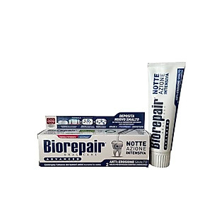 [ 2 PACK ] Biorepair Night Intensive Toothpaste 75 ML - Packaging May Vary