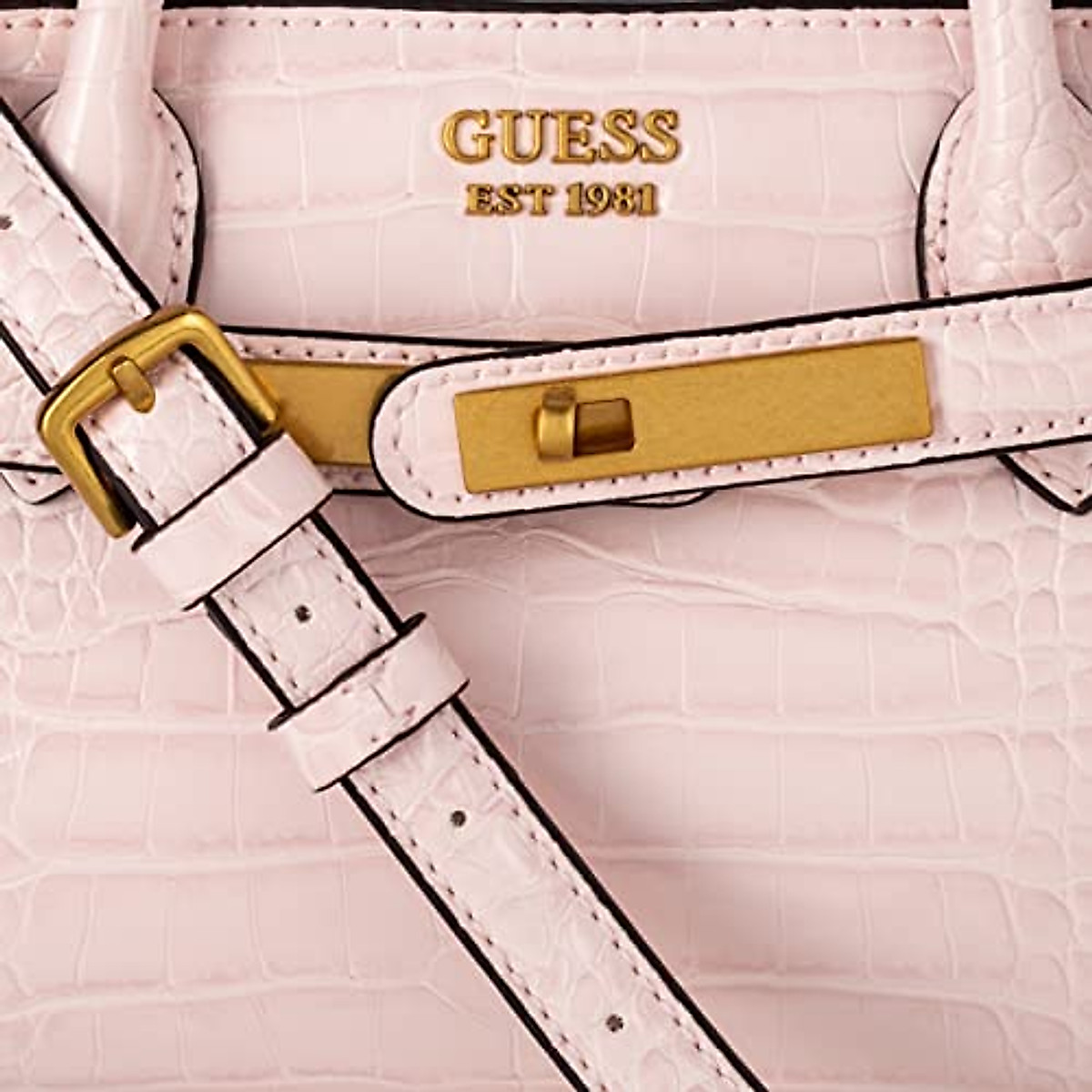 GUESS Enisa Mini Satchel, Powder Pink