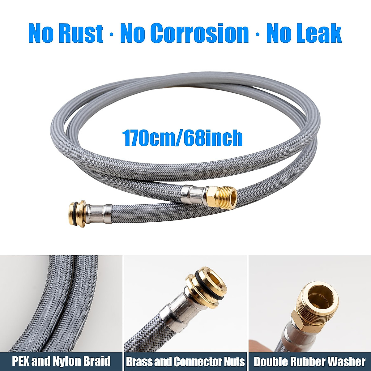 faucet hose replacement parts for Grohe 48293000 Flexible Kitchen Faucets Hose