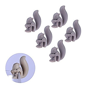 Tea Bag Holder for Mug 5pcs Korean Tea Set Tea Bag Holder Squirrel Tea Bag Tea Holder Animal Silicone Tea Holder Tea Bag Holders