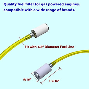 Fuel Filter for Chainsaw Trimmers Blower Edger Compatible with Husqvarna Replace Part 530095646