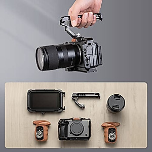 SmallRig Ergonomic Handle with Locating Holes for ARRI, Anti-Off Designed Cold Shoe Adapter - 2165