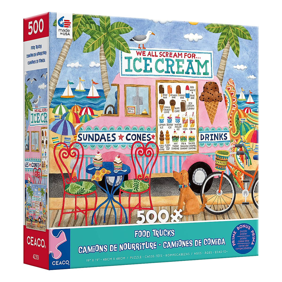 Ceaco - Food Trucks - Ice Cream Truck II - 500 Piece Jigsaw Puzzle