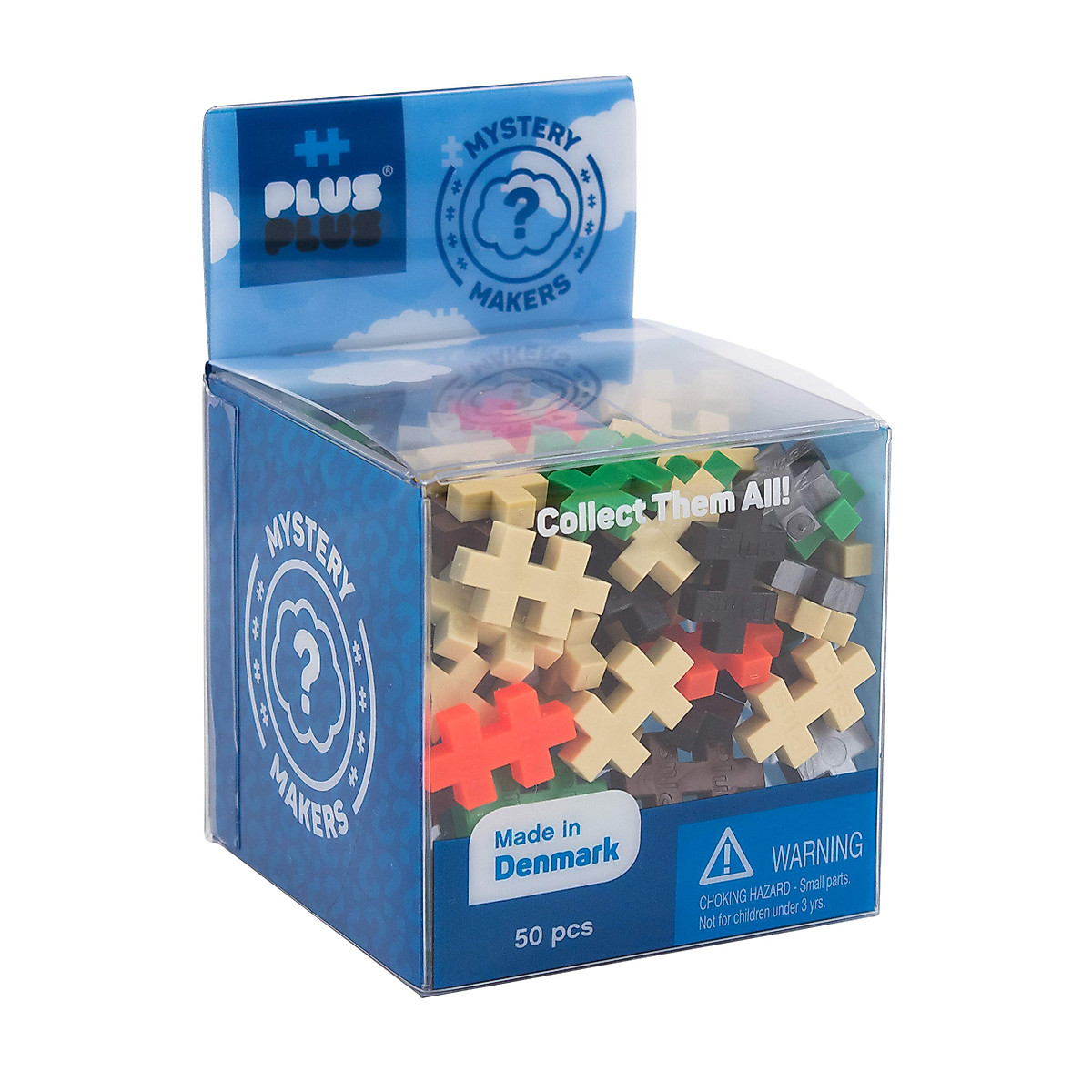 PLUS PLUS – Set of 3 Mystery Makers – Robots, Bundle 1 – Construction Building STEM | STEAM Toy, Interlocking Mini Puzzle Blocks for Kids