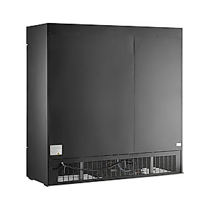 PEAKCOLD Commercial Upright Display Cooler - Merchandiser Refrigerator with Three Glass Doors and LED Lighting, 57.5 Cu Ft Capacity, Adjustable Shelves, Perfect for Restaurants, Cafes, and Bars