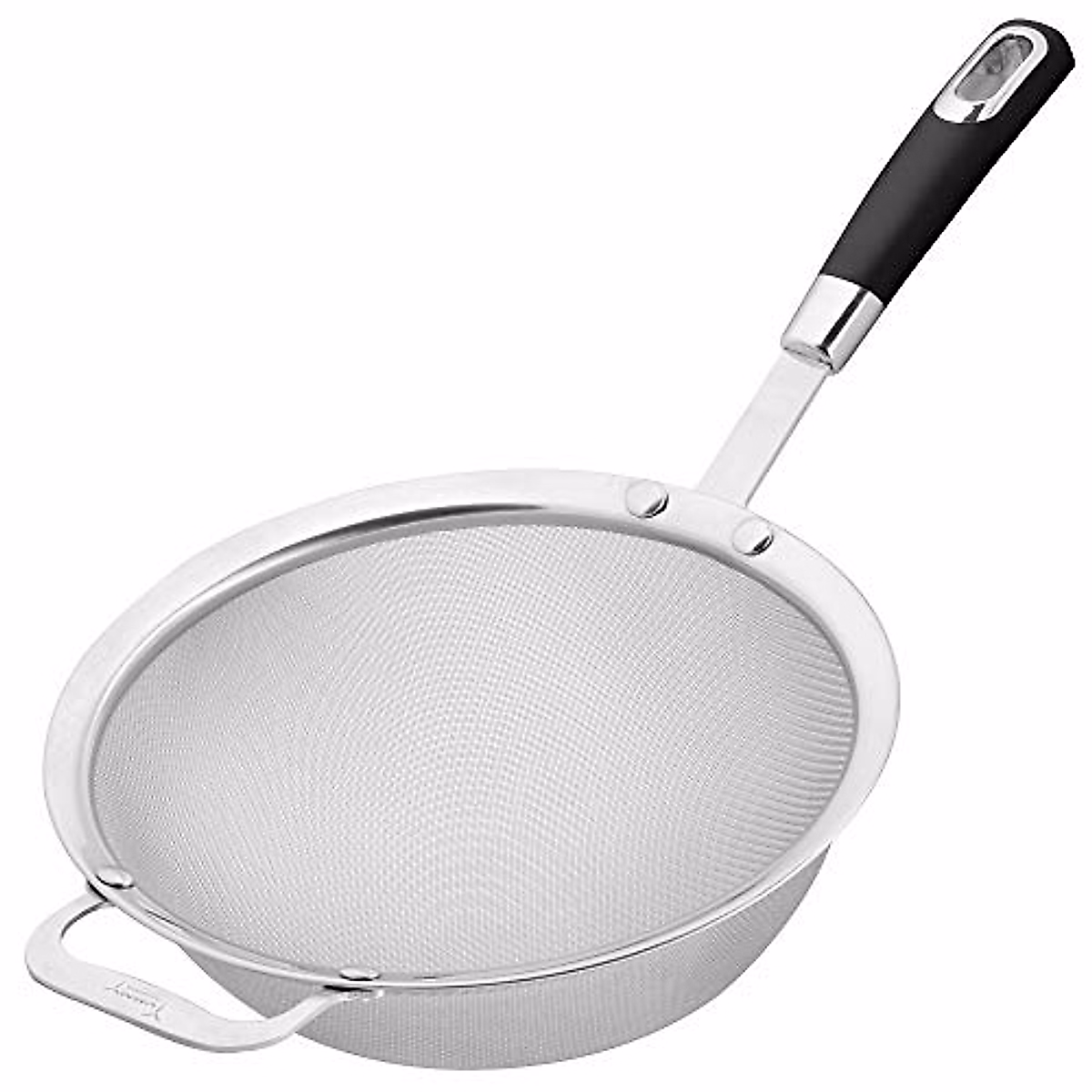 9" Large Fine Mesh Strainer with Sturdy Handle - Sieve Fine Mesh Stainless Steel - Ideal Quinoa Strainer