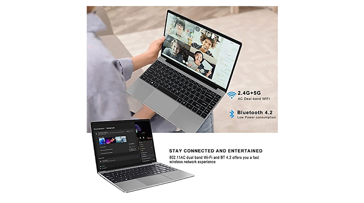 Ruzava 14" Laptop with 6GB RAM & 1TB SSD Support - Power & Portability