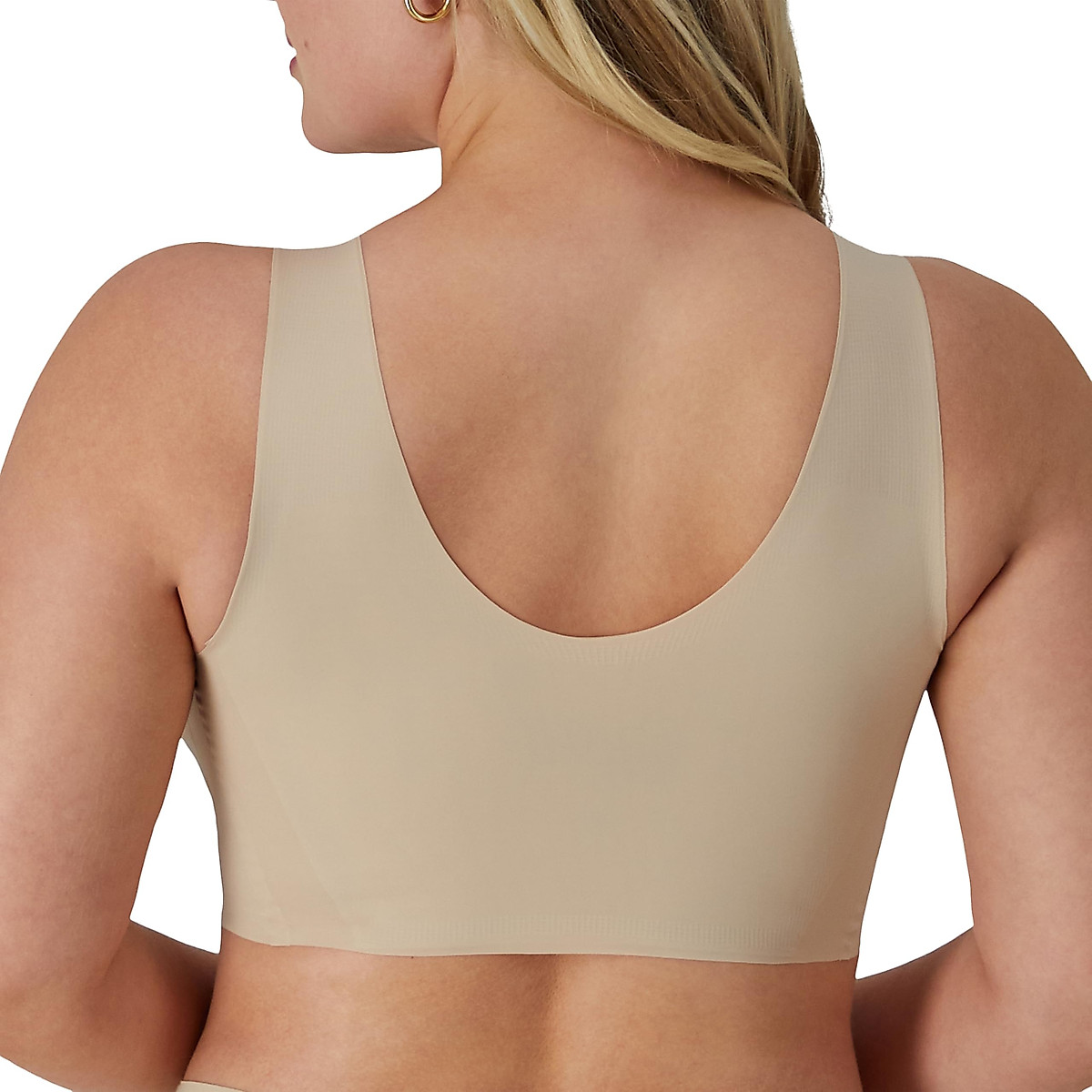 Bali Comfort Revolution Wireless T-Shirt Bra, Full-Coverage Pullover Wirefree Nude, X-Large
