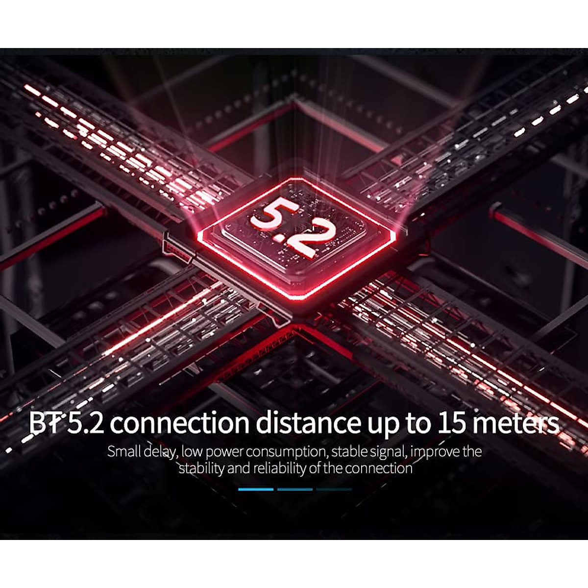 DARK WOLF True Wireless Earbuds Bluetooth 5.2 Wireless Earbuds,Touch Control with Wireless Charging Deep Bass Loud Sound Comfortable BL-F69 0