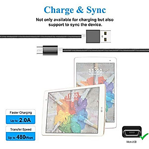 Replacement USB Fast Charger Cord for LG Tablet Charger Cord, Compatible with LG V521 VK700 VK810 V495 V530 V520 V930 V410 VK815 7.0 8.0 10.1 GPad Verizon Tablet