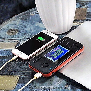 Peedeu Retro Game Console Power Bank,2.8 Inch Handheld Game Console,Mini Video FC PVP Game Player Gameboy 416 Games Travel Portable Gaming System Built-in 8000mah Battery USB C Fast Charging Type C