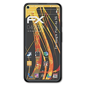 atFoliX Screen Protector compatible with Google Pixel 4a 5G Screen Protection Film, anti-reflective and shock-absorbing FX Protector Film (3X)