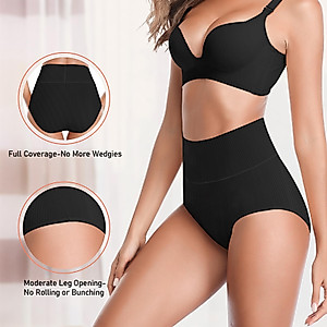 JojoQueen Underwear for Women,Cotton High Waist Underwear for Women Full Coverage Soft Comfortable Briefs Panty