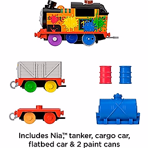 Thomas & Friends Motorized Toy Train Talking Nia Battery-Powered Engine with Character Phrases & Sounds for Ages 3+ Years