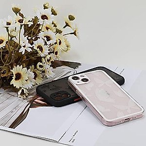 Jusy iPhone 7/8/SE 2020 Black Butterfly Case, Matte Soft TPU Bumper, Cute Print, Hard PC Back for Women & Girls