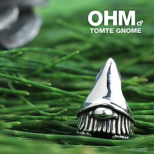 Ohm Beads OHM Tomte Gnome, Sterling Silver Charm Bead