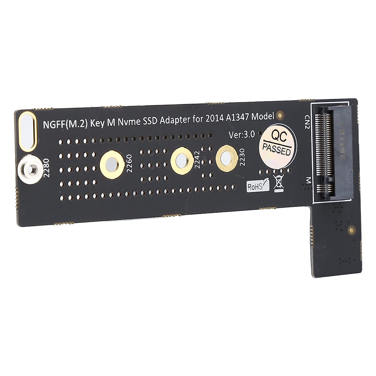 M.2 NGFF MKey NVME SSD Converter Card Adapter Module for OS Mini A1347 Model 2014, M.2 NGFF MKey NVME SSD Adapter Support Easy Installation