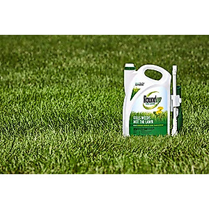 Roundup For Lawns1 Ready to Use - All-in-One Weed Killer for Lawns, Kills Weeds - Not the Lawn, One Solution for Crabgrass, Dandelions, Clover and Nutsedge, For Use on Northern Grasses, 1.33 gal.