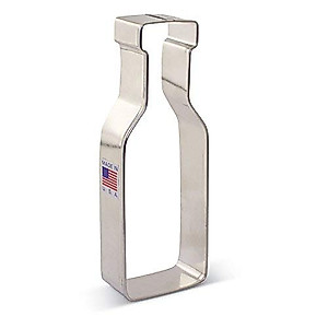 Wine Bottle Cookie Cutter, 5" Made in USA by Ann Clark